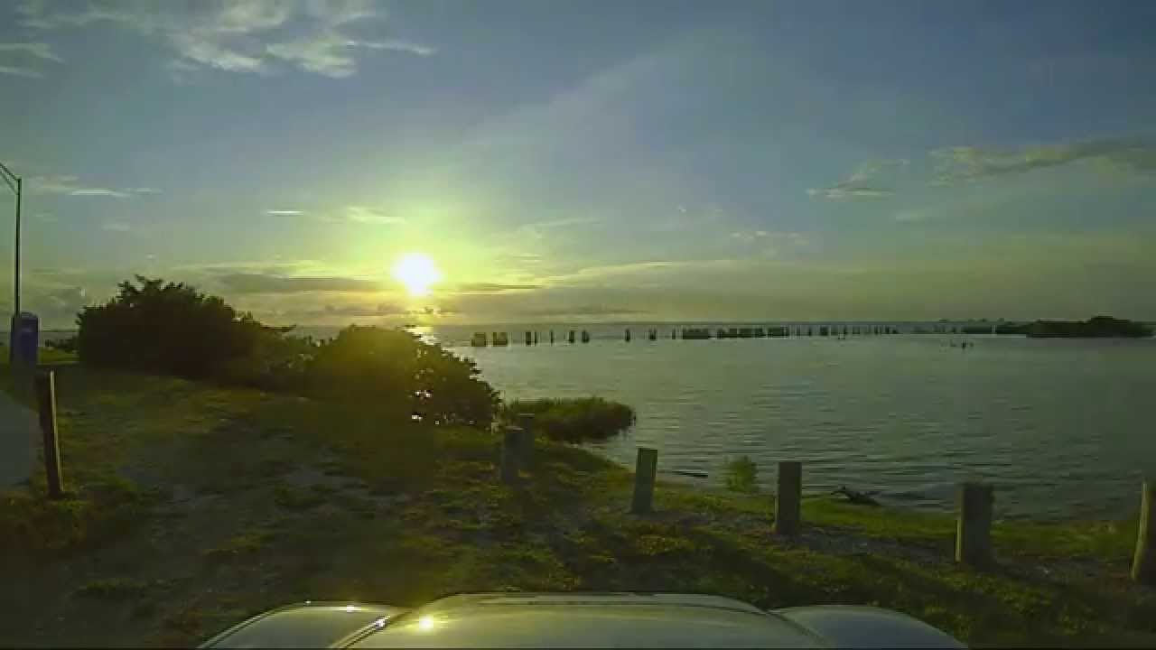 A drive across Gandy Bridge, then Sunset, Time-lapsed - YouTube