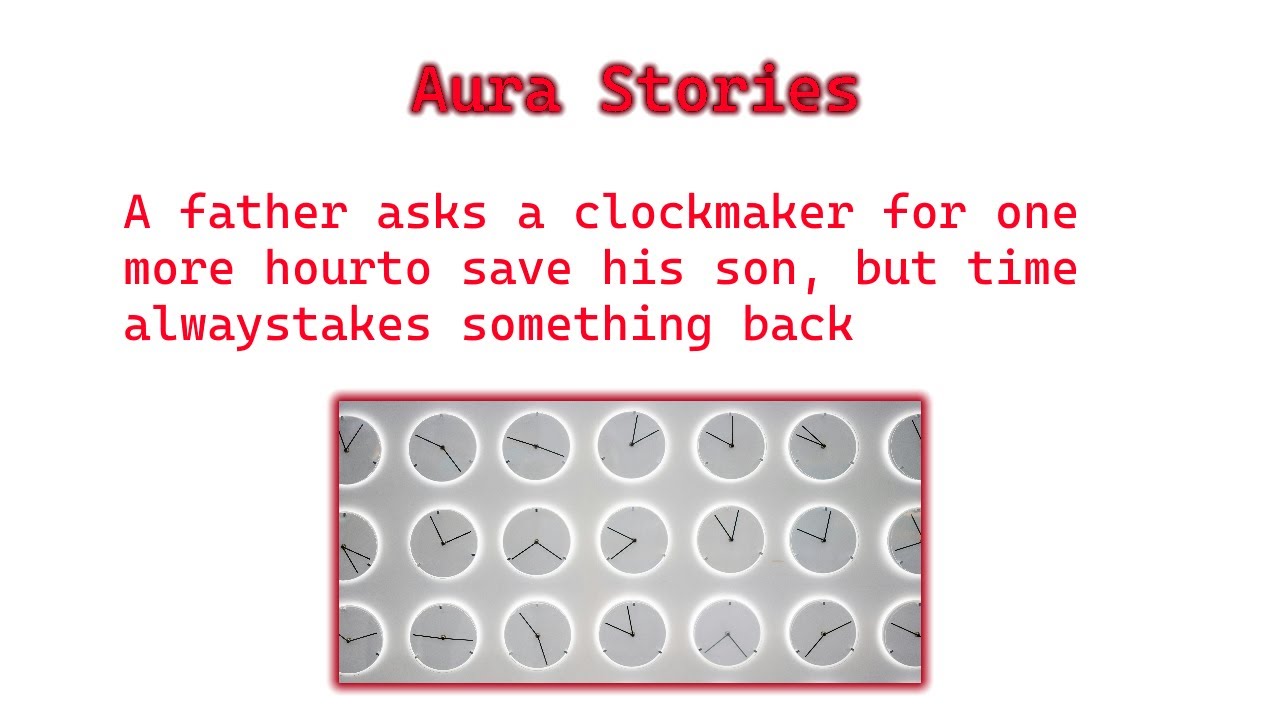 A father asks a clockmaker for one more hour to save his son, but time ...