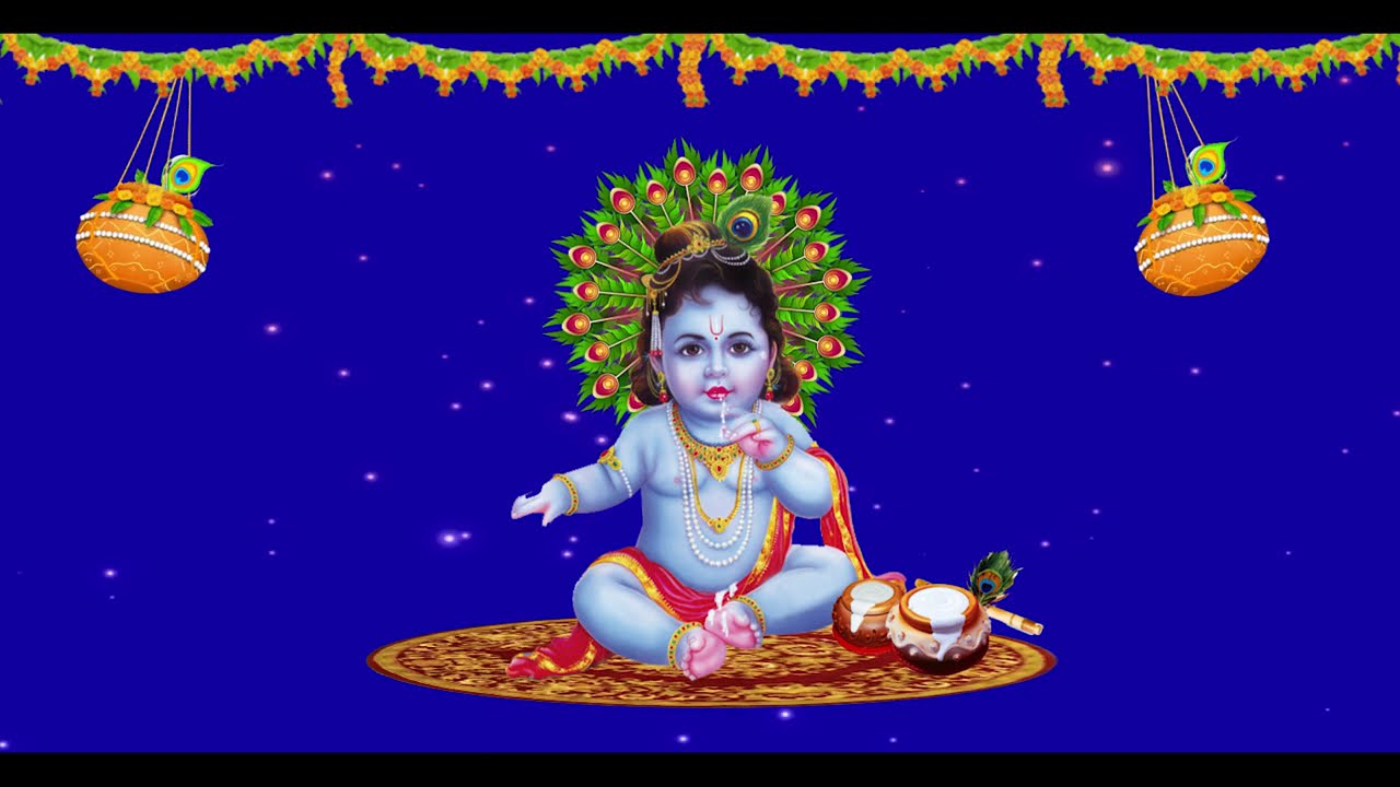 krishna green screen video | krishna janmashtami | Shree krishna green ...