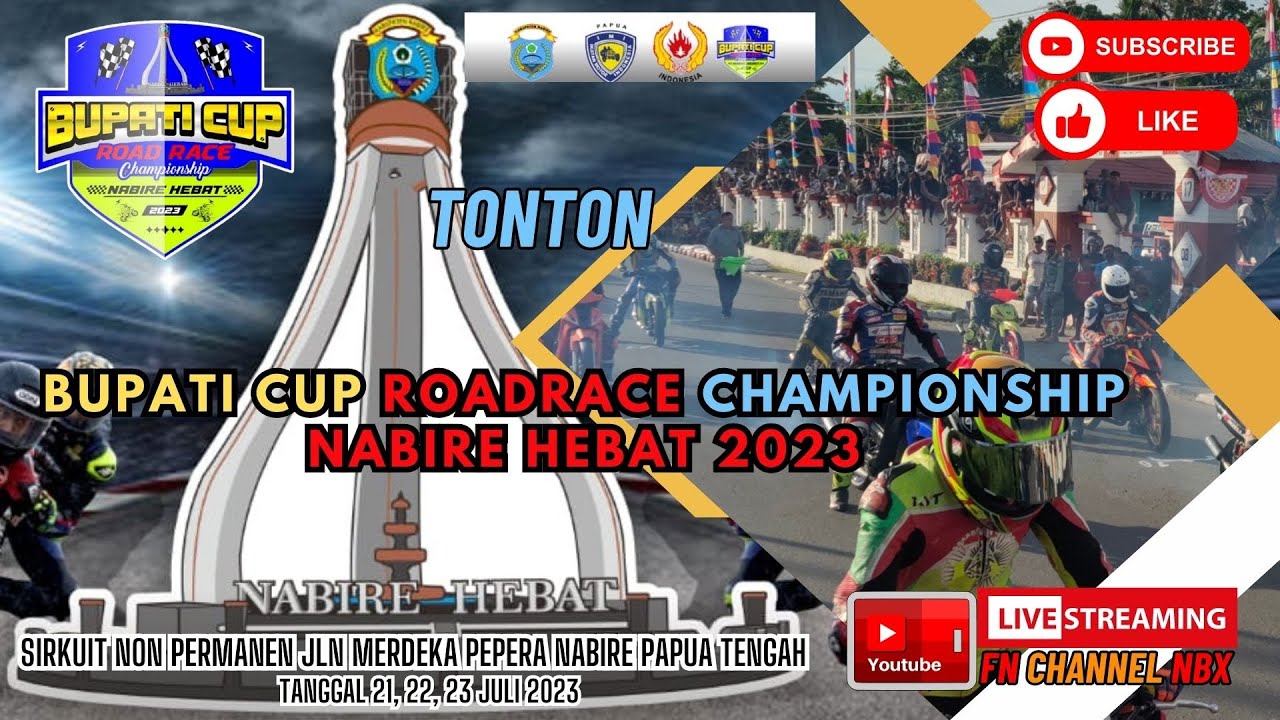Live Final Bupati Cup Road Race Championship Nabire Hebat 2023 Part 3 ...