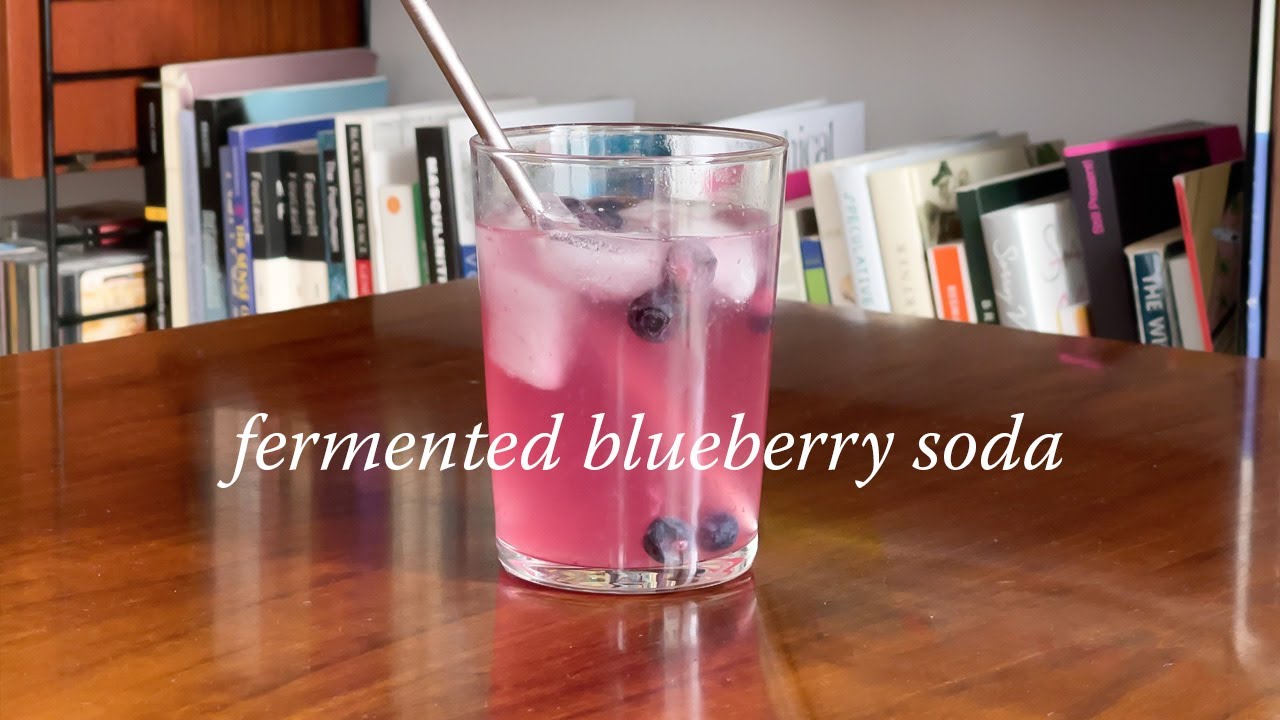how to make fermented blueberry soda, so refreshing (asmr + eng subtitles) - YouTube