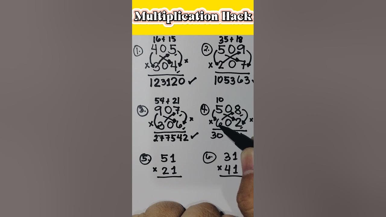 Multiplication Hacks/Tricks - YouTube