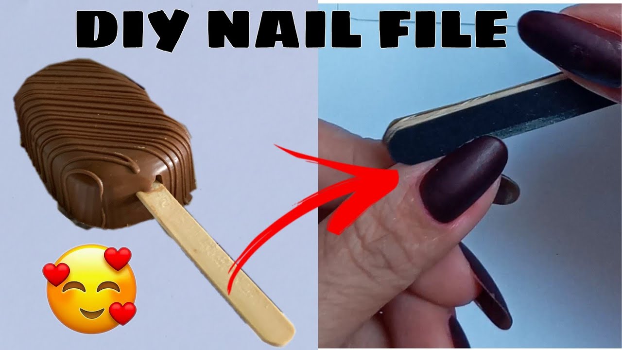 How to Make Nail File at Home 2021| Easy DIY Nail File | Homemade Nail ...