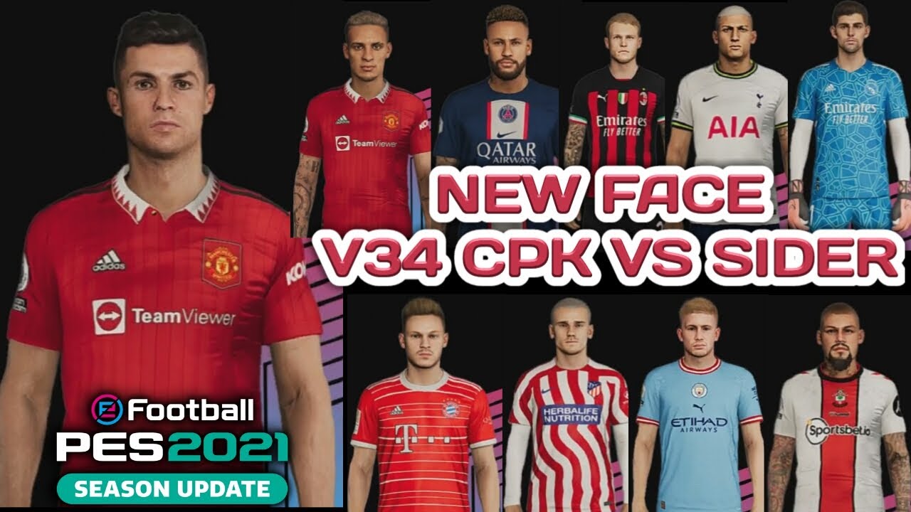 PES 2021 New Face C.Ronaldo , D. Rice, Joao Felix, D.Bruyne, Neymar ...