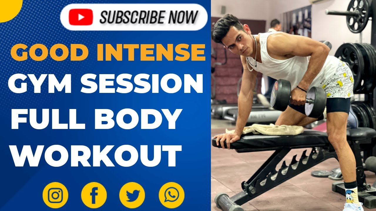 Good intense gym session!🔥 | Full body workout | - YouTube