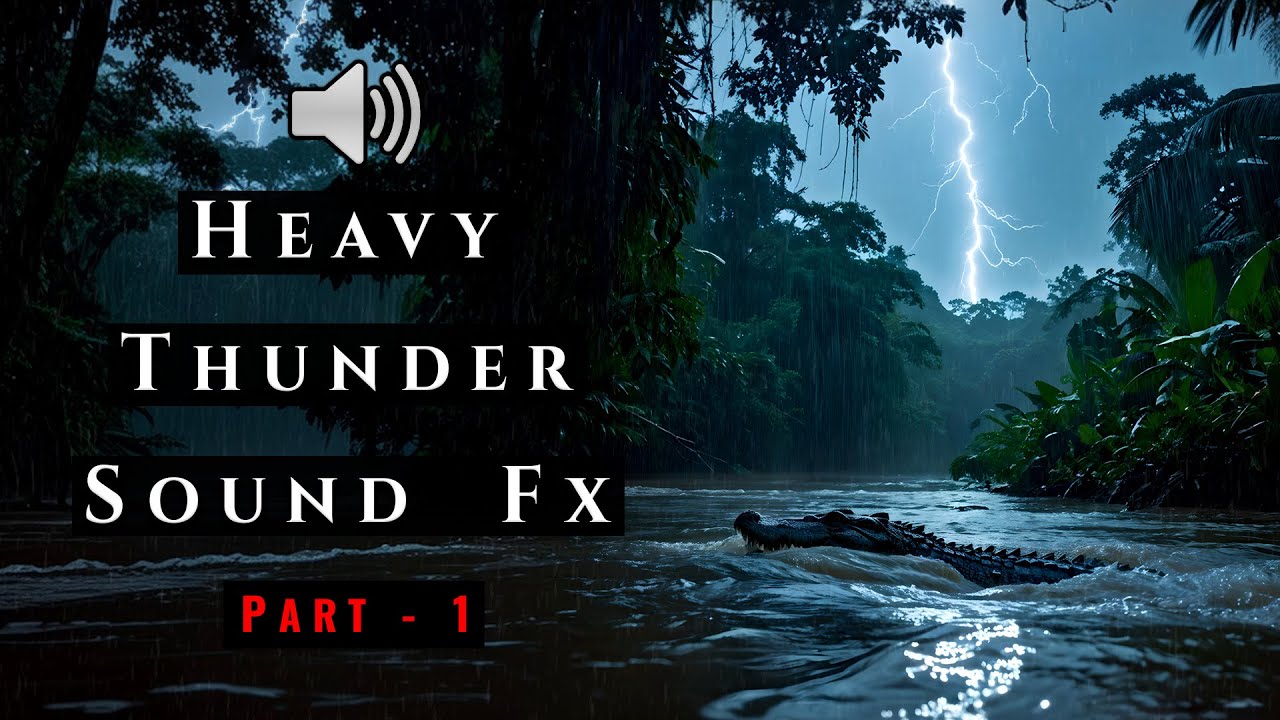Heavy Thunder Sound Effects Part 1 - YouTube