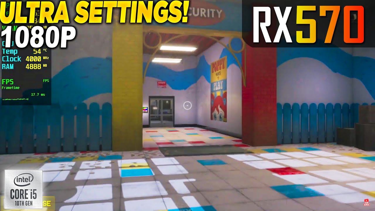 Poppy Play Time RX 570 - 1080p Ultra, - YouTube