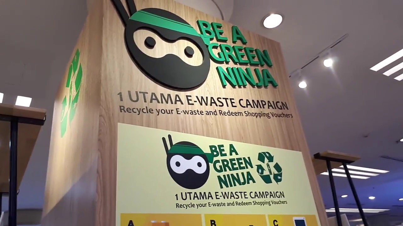 Be A Green Ninja At One Utama Shopping Centre | Malaysia Recycle ...