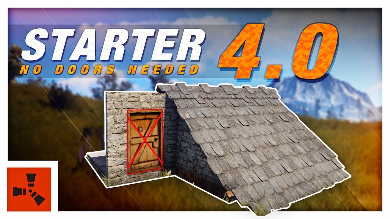 "Starter 4.0" - The DOORLESS TANK Base | Rust Base Building - YouTube