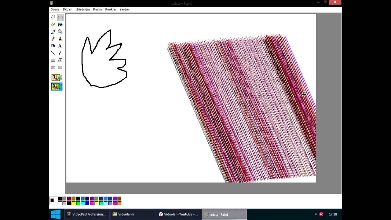 Paint'de Boyama Teknikleri 8 - YouTube