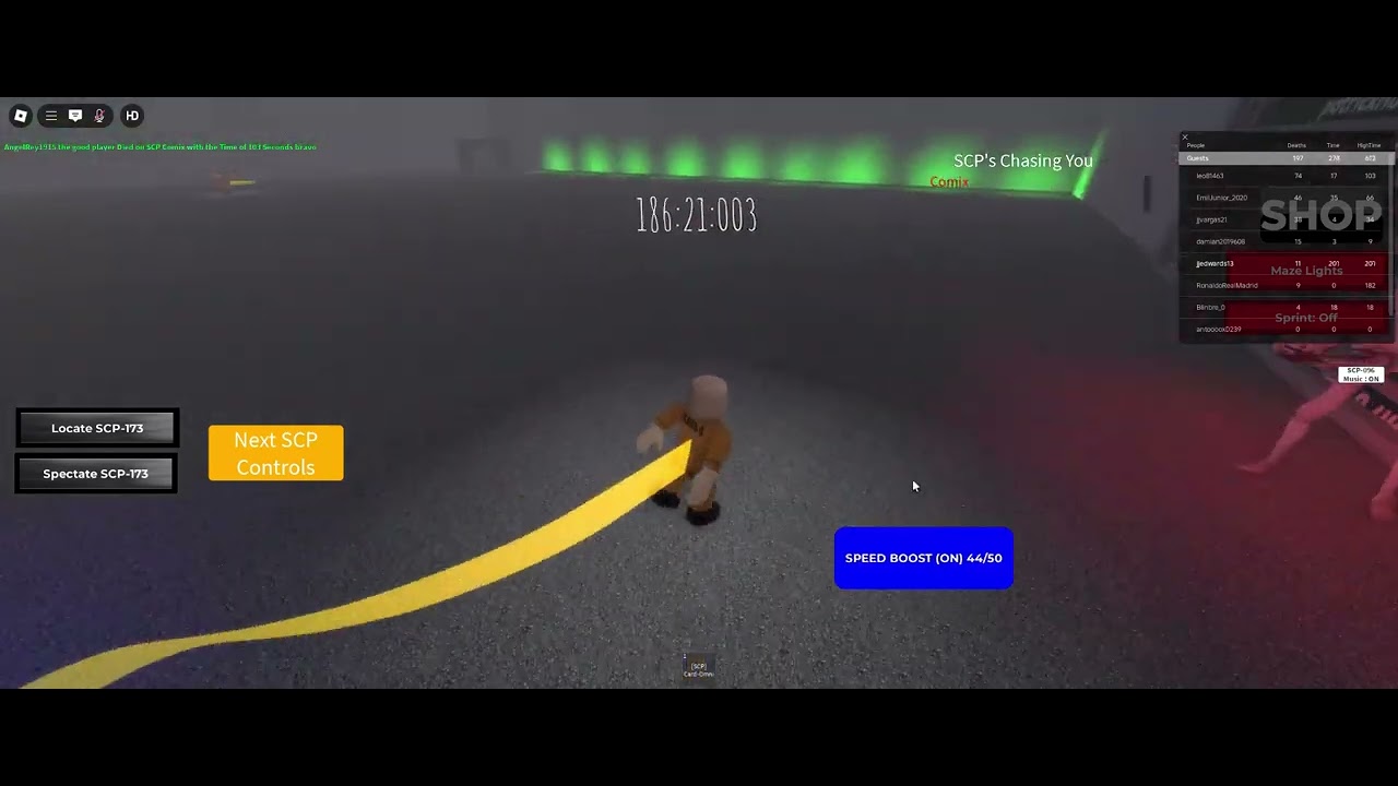 Running from scp 096 for literally 600 seconds - YouTube