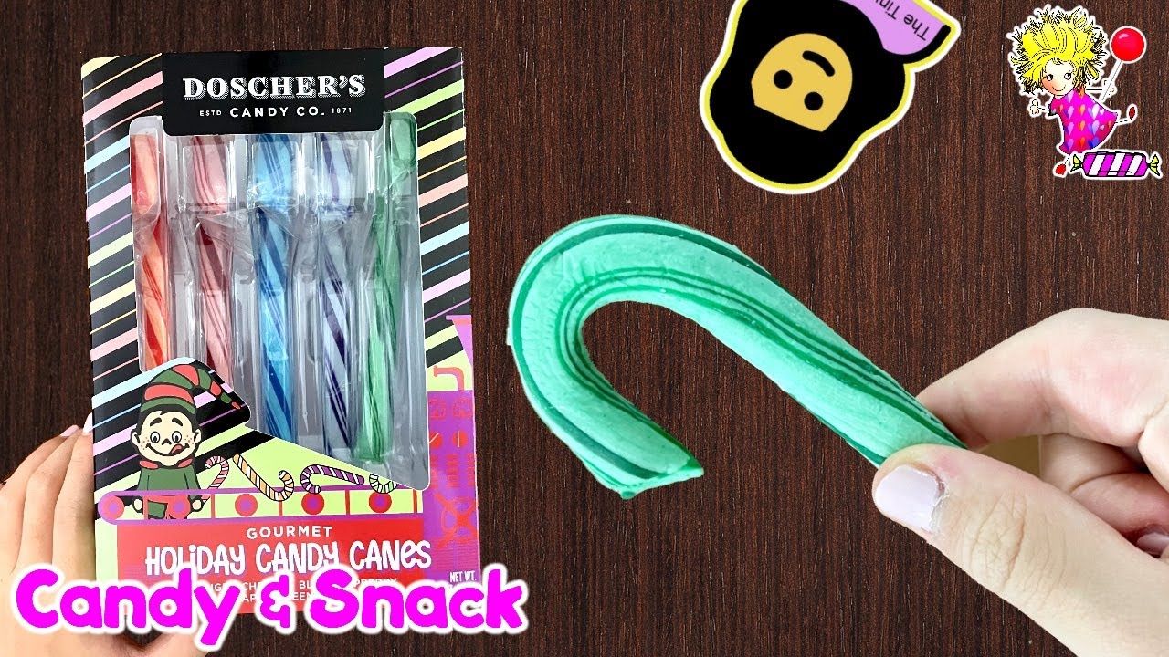 🍬 Doscher’s Gourmet Holiday Candy Canes - Candy & Snack Review - YouTube
