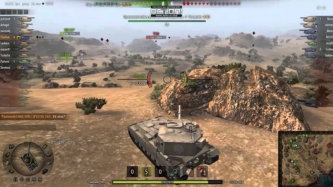 Best Battle World of Tanks - Epic battle for FV215b (183). - YouTube