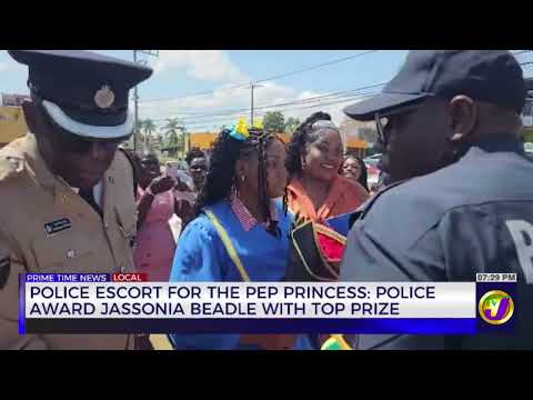 Police Escort For The Pep Princess: Police Award Jassonia Beadle With Top Prize  | TVJ News