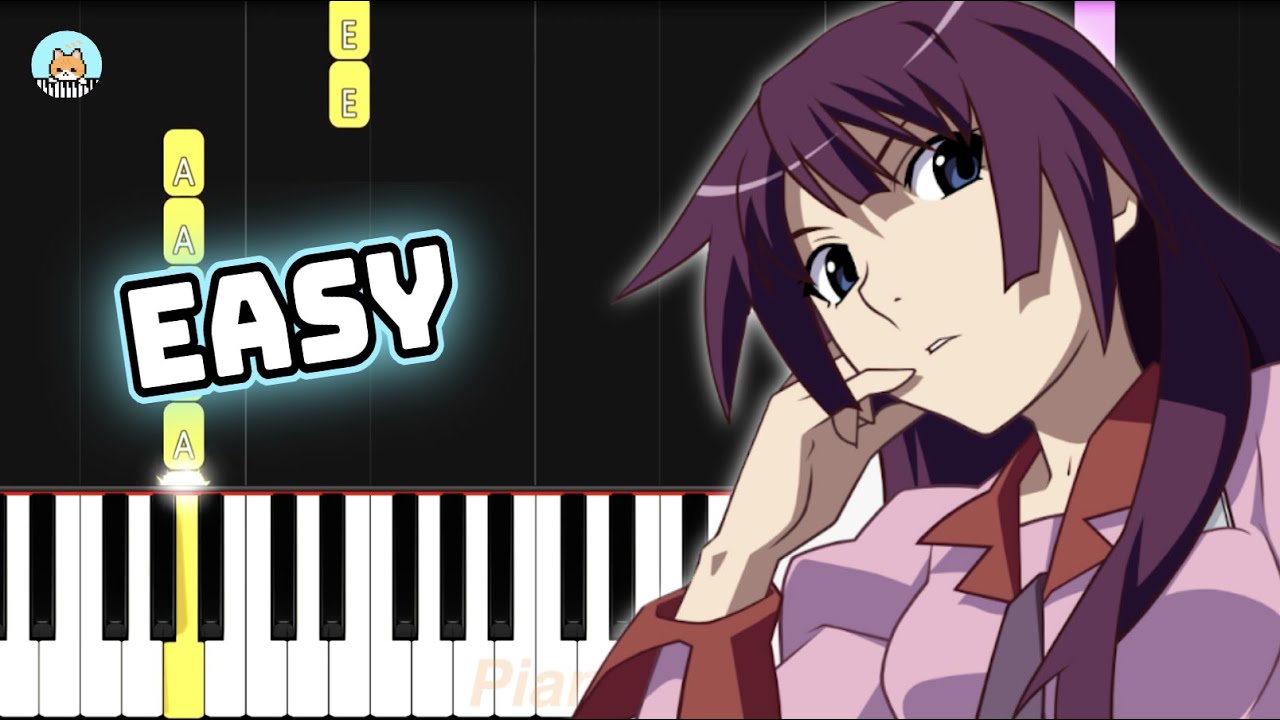 Bakemonogatari ED - "Kimi no Shiranai Monogatari" - EASY Piano Tutorial ...