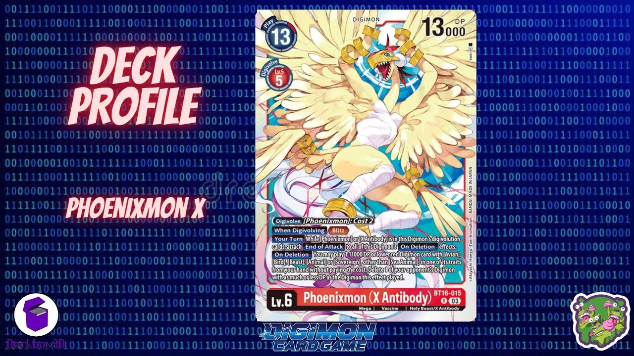 Deck profile Phoenixmon X | BT16 - YouTube