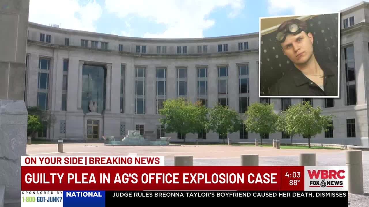 Guilty plea in AG's office explosion case - YouTube
