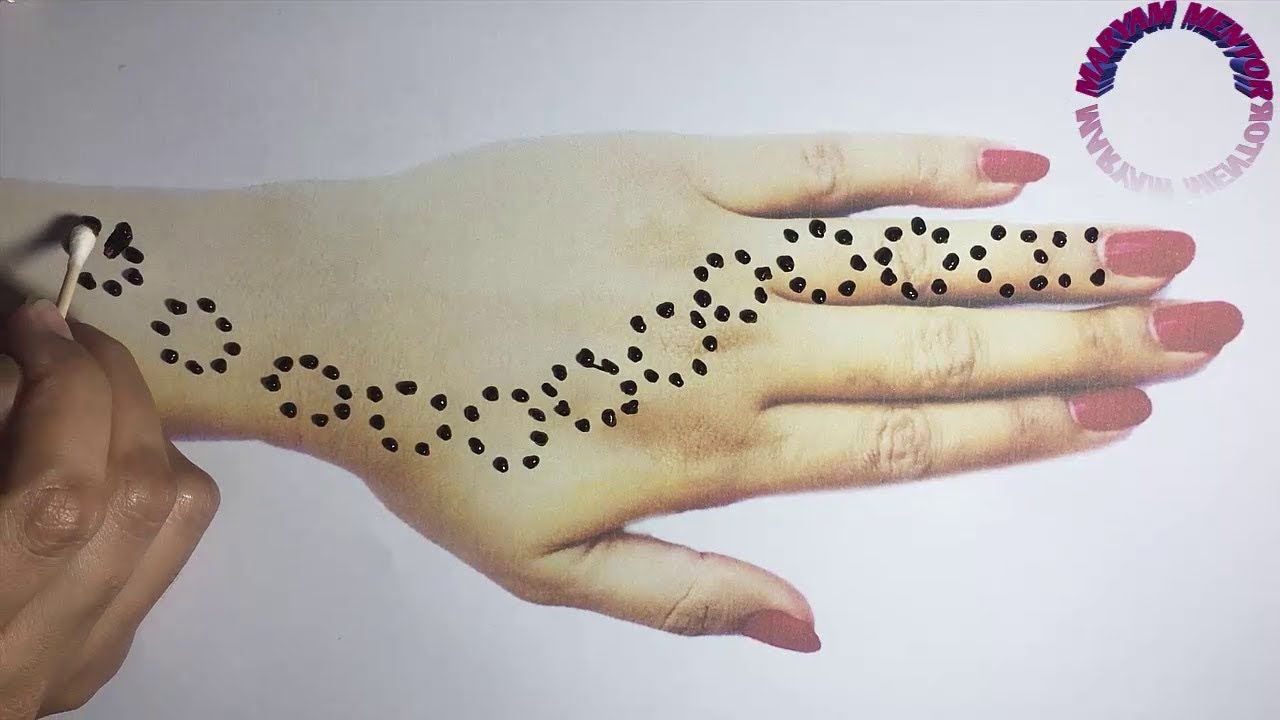 Dots mehandi designs simple | Mehndi designs | mehndi dizain | Henna ...