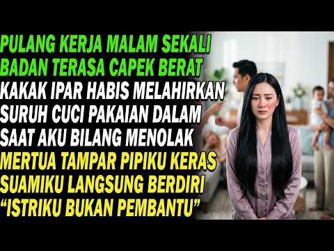 Baru pulang kerja aku ditampar mertua karena menolak mencuci baju ipar. Suamiku langsung membela aku