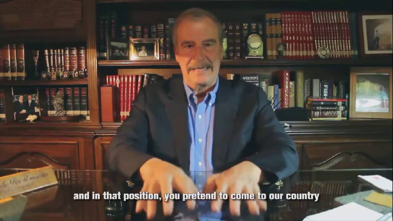 Mensaje del Ex-presidente Vicente Fox para Donald Donde Vicente Fox ...