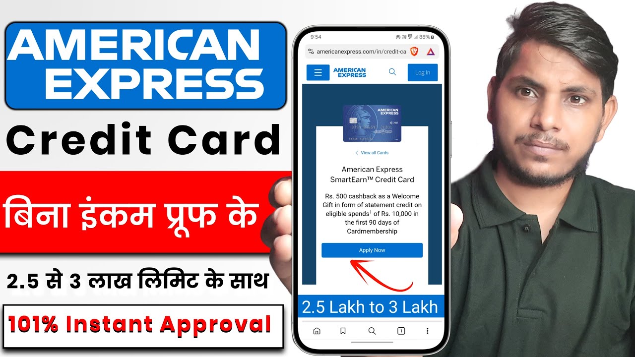 Apply American Express Credit Card | Live Process | Benefits | American ...