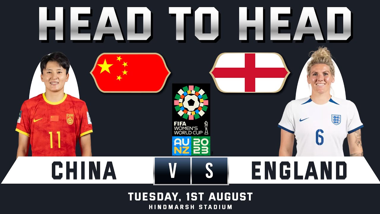 CHINA vs ENGLAND | WOMEN WORLD CUP | Head to Head Stats | FIFA WOMEN'S ...