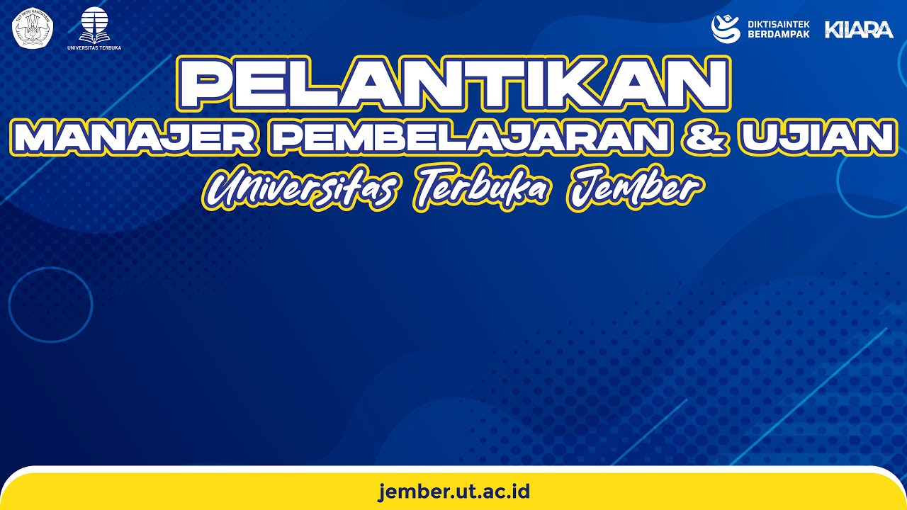 🔴 LIVE | PELANTIKAN MANAJER PEMBELAJARAN DAN UJIAN UT JEMBER TAHUN 2025 ...