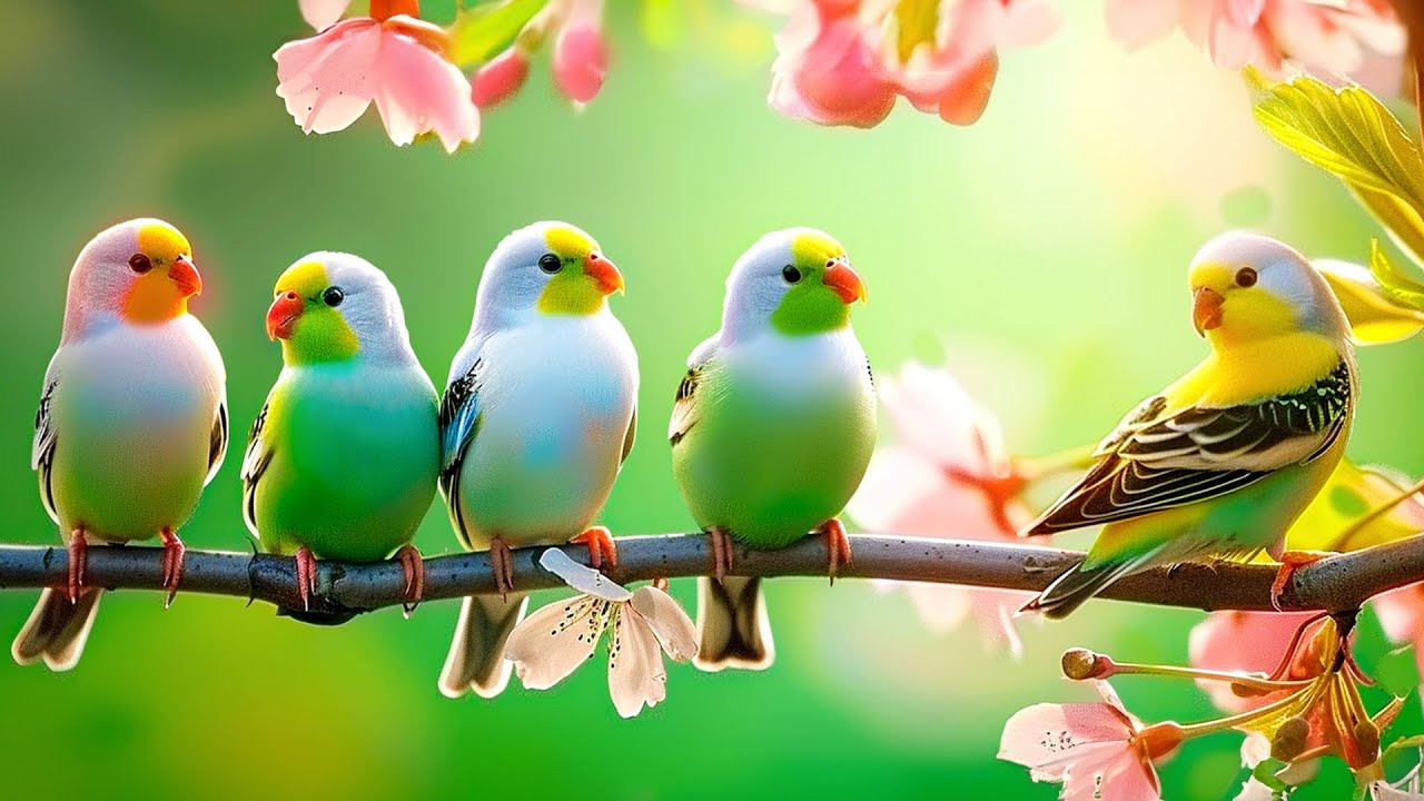 Birds Singing 4K~ Birdsong Soothe the Heart and Mind 🌿 Relax the ...