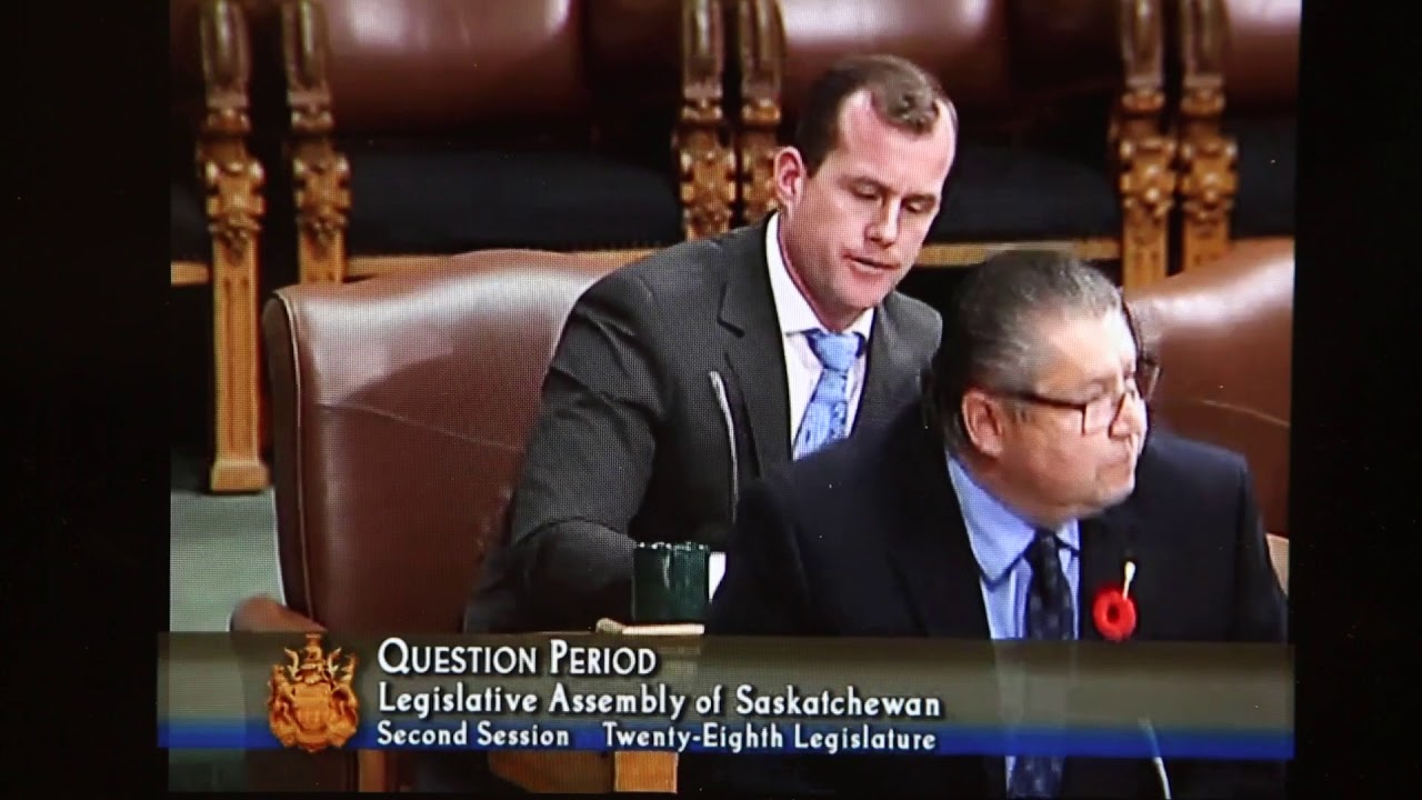 MLA's Doyle Vermette and Joe Hargrave Exchange words over STC - YouTube