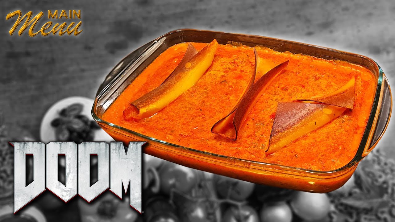 DOOM Eternal's "DOOM Lasagne" GAMING COOKING - Main Menu - YouTube