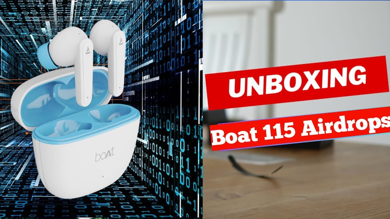 Boat New latest Wireless Airdrops | Boat 115 Airdrops | Unboxing - YouTube