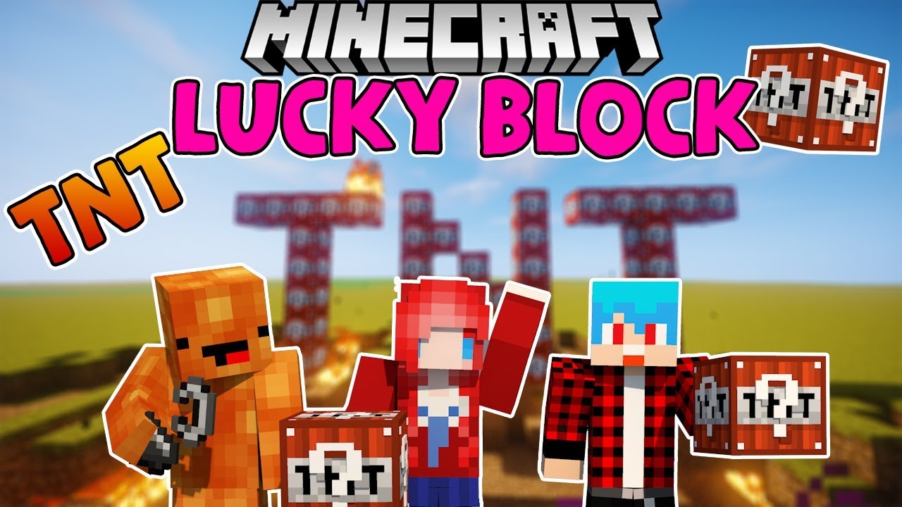 Minecraft Lucky Block ระเบิดตู้ม... TNT Ft.Uke,Mrteekung - YouTube