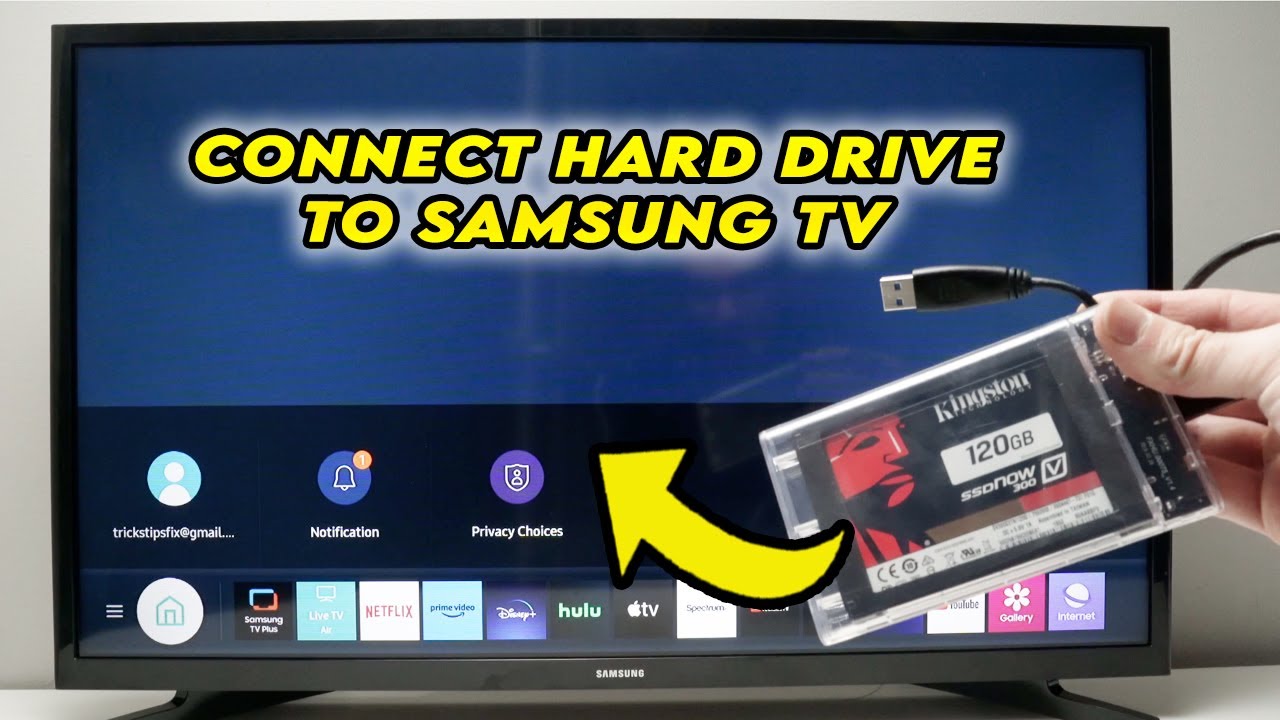 Samsung Smart TV: How to Connect your Hard Drive & SSD - YouTube
