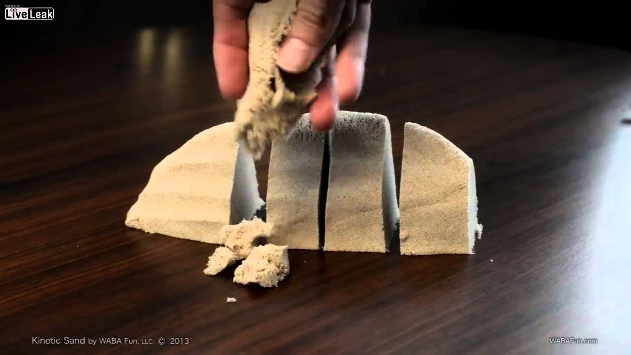 Kinetic Sand 98% Sand, 2% Silly Putty Ingredients - YouTube