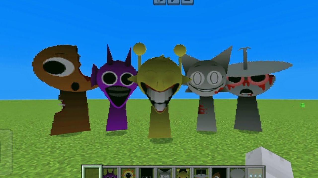 INCREDIBOX SPRUNKI HORROR V2 New RELEASE ADDON IN MINECRAFT PE - YouTube