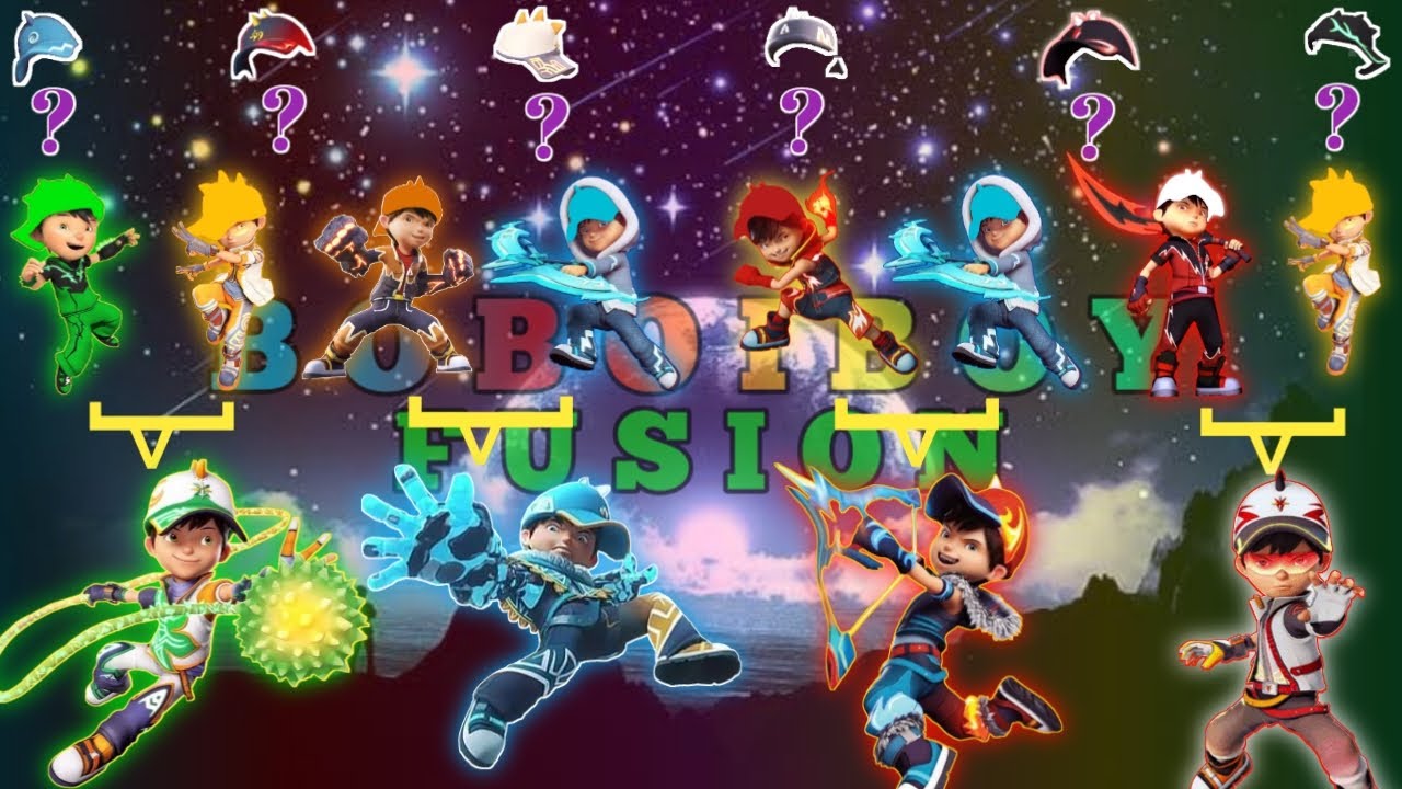 MEMASANGKAN TOPI BOBOIBOY GALAXY DAN MENGGABUNGKANNYA MENJADI BOBOIBOY ...