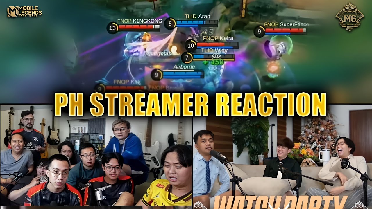 VEEWISE, COACH WOLF & STREAMERS Reaction on FNOP vs TLID in M6 - YouTube