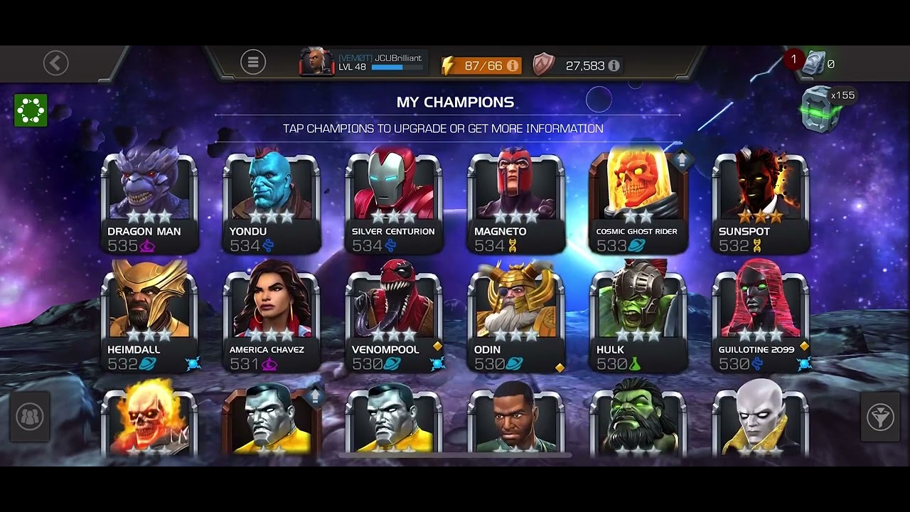 Here is my MCOC account tour - YouTube