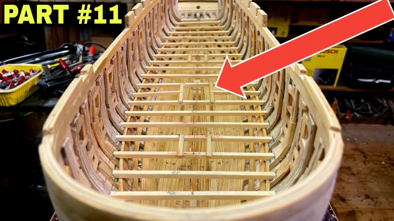 How to build a Ship Model - DECK Beams ( Deckbalken ) Part 11 - YouTube