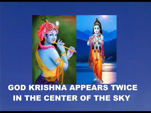 GOD KRISHNA APPEARING IN SKY - YouTube