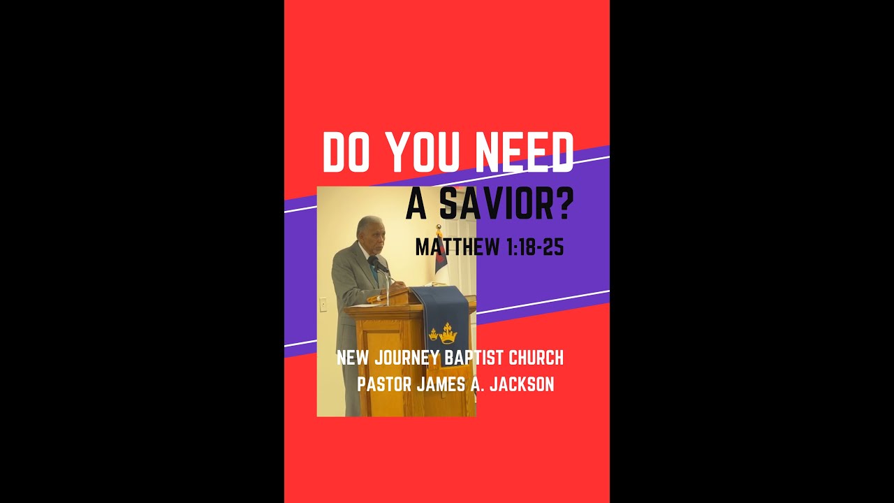 Do You Need A Savior Matthew 1:18-25 - YouTube
