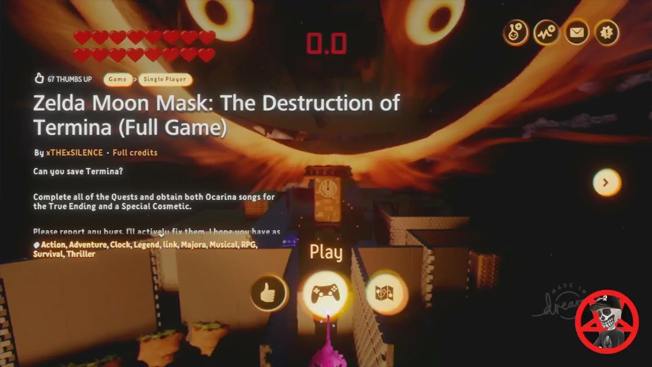 Dreams Zelda Moon Mask: The Destruction Of Termina - YouTube