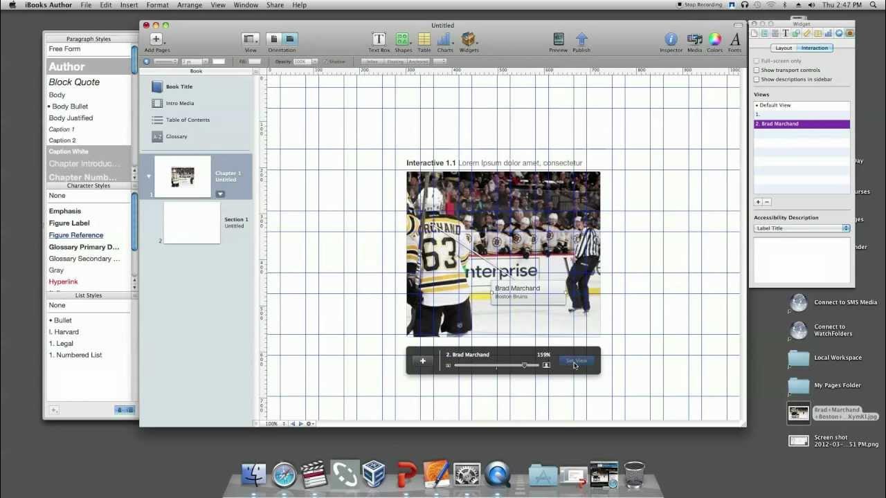 iBook Author Tutorial - Inserting and Modifying an Interactive Image Widget - YouTube