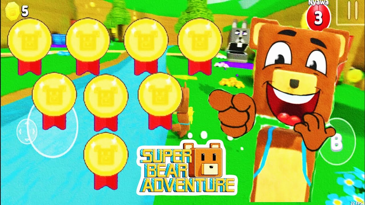 Speedrun Mendapatkan Semua Medali Emas Di Desa Kura Kura - Super Bear Adventure Gameplay - YouTube