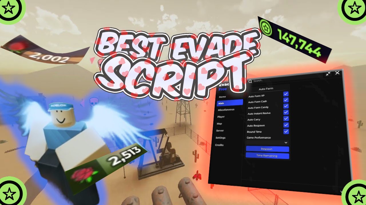 *THE BEST* Evade Script🏃in 2025! Instant Revive, Event, Autofarm, More ...