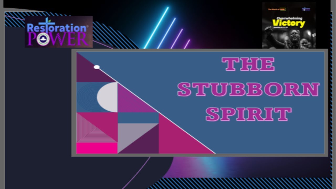 SUNDAY SERVICE: THE STUBBORN SPIRIT - YouTube
