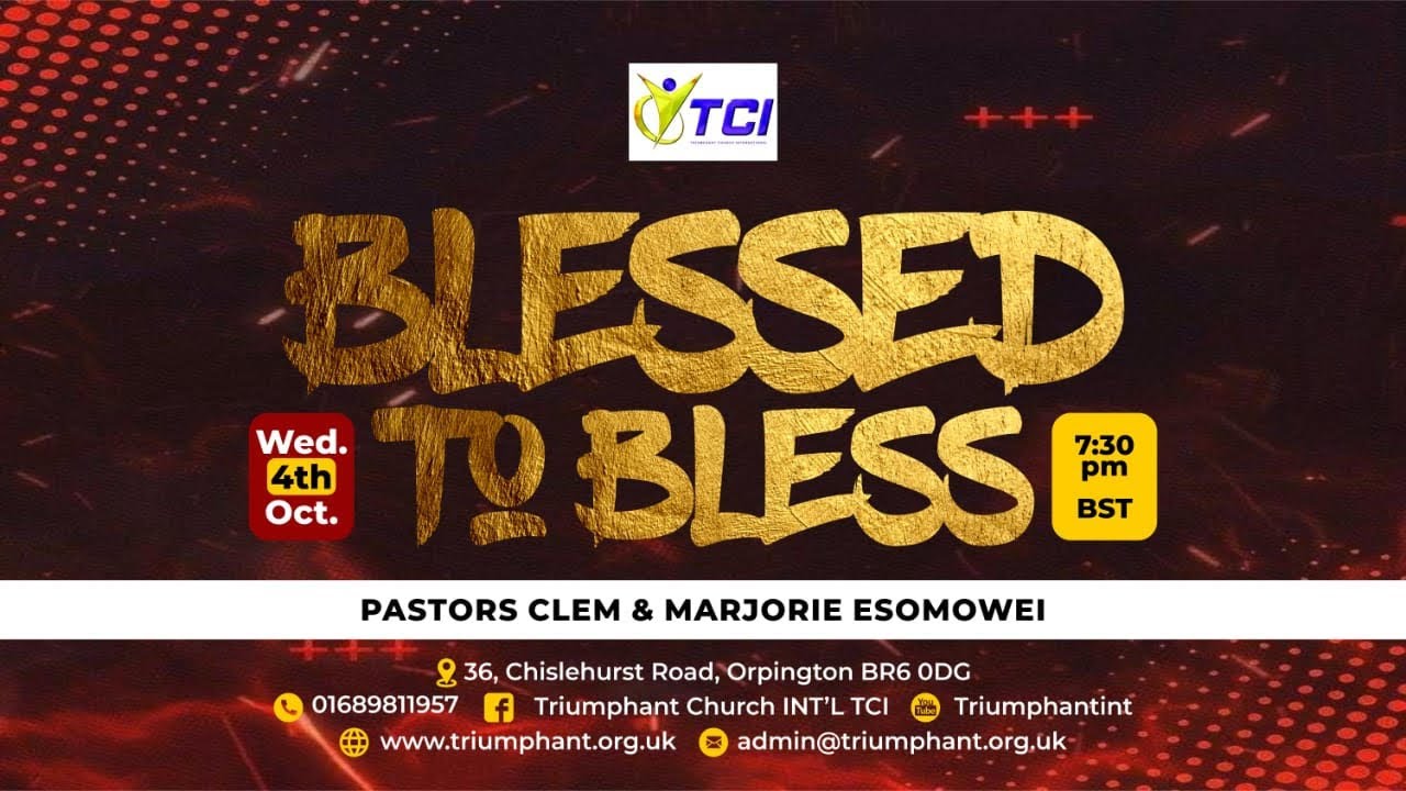 BLESSED TO BLESS - YouTube