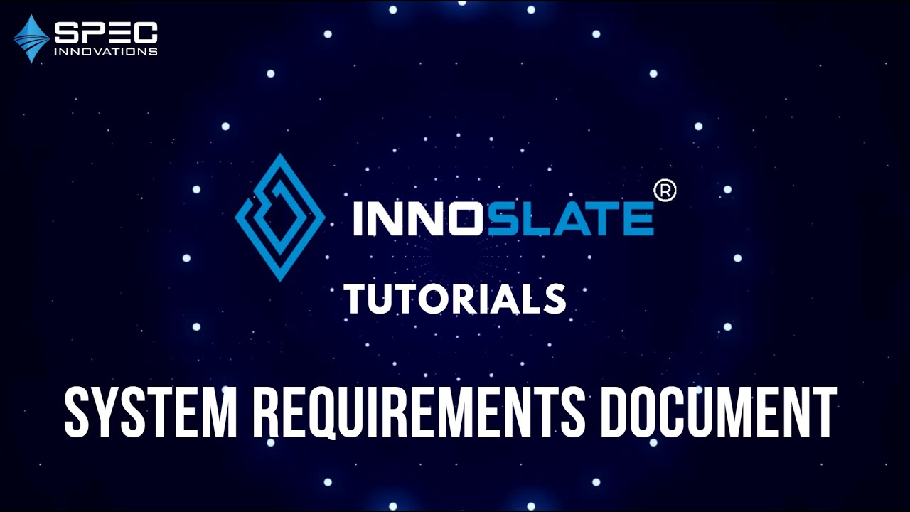 How to Use the System Requirements Document Generator - YouTube