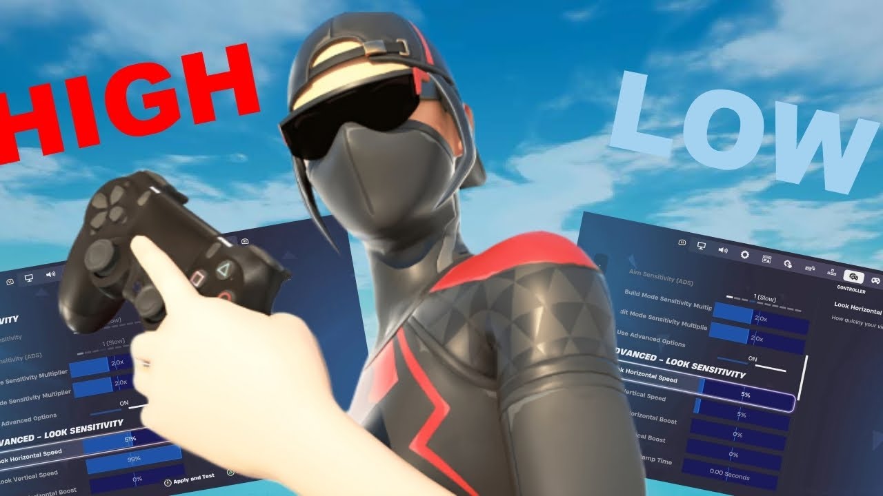 HIGH VS LOW SENSITIVITY IN FORTNITE: PT 2 - YouTube