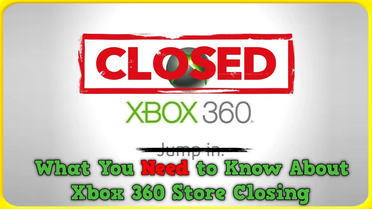 Xbox 360 Store to Close - YouTube